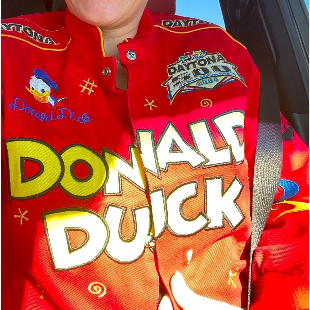 Donald Duck Nascar Car Racing Jacket - Gem